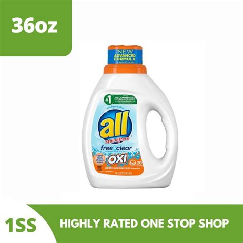 All Stainlifters Free Clear Oxi Liquid Laundry Detergent 36oz Lazada Ph