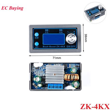 ZK 4KX CNC DC DC Buck Boost Converter CC CV 0 5 30V 4A Supply Module