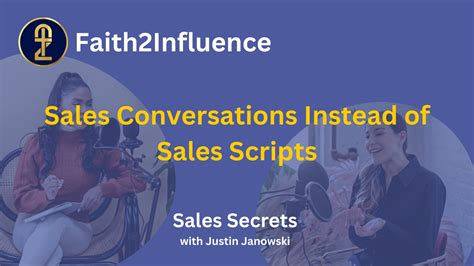 Sales Conversations Instead Of Sales Scripts