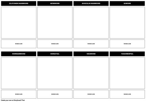 Delen Van Spraak Storyboard Sjabloon Storyboard