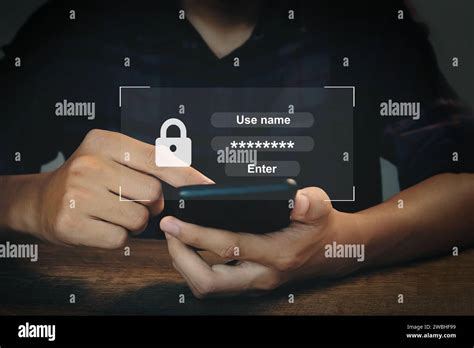 The System Authenticates Users With Name And Password Cyber Security Concept Security
