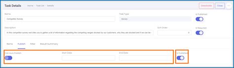 Task Details Screen