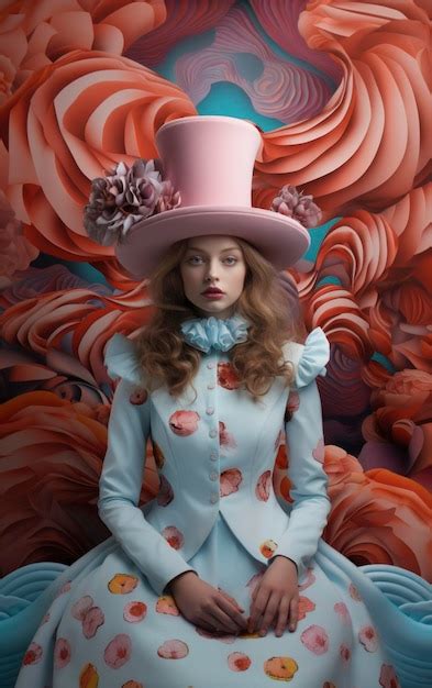 Premium Ai Image Beautiful Russian Woman In Alice In Wonderland Outfit Eastern Europe