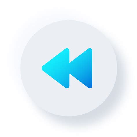 Neumorphic Backward Icon Neumorphism Ui Button 11893981 Png