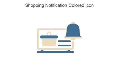 Shopping Notification Colored Icon In Powerpoint Pptx Png And Editable Eps Format