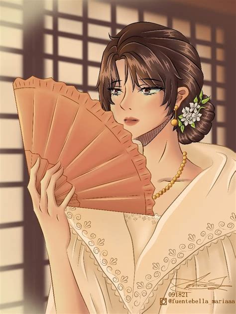 Maria Clara Filipino Art Maria Clara Drawing Philippine Art