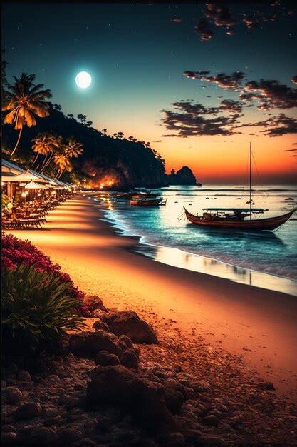 Premium Photo Sea Sunset Generative Ai