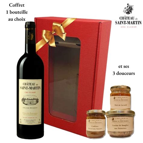 Coffret Cadeau 1 bouteille Les Vins du Château de Saint Martin