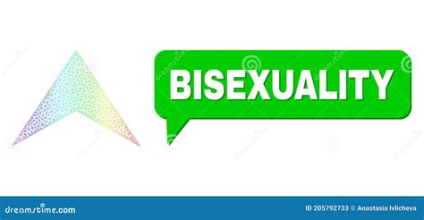Spectrum Net Gradient Arrowhead Up Icon And Bisexuality Conversation Frame With Shadow Cartoon