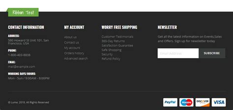 Magento 2 Custom Footer Footer Builder Extension Ulmod