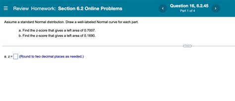 Solved Review Homework Section 6 2 Online Problems Question Chegg