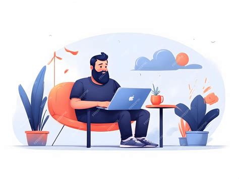 premium photo man computer programmer working at a computer