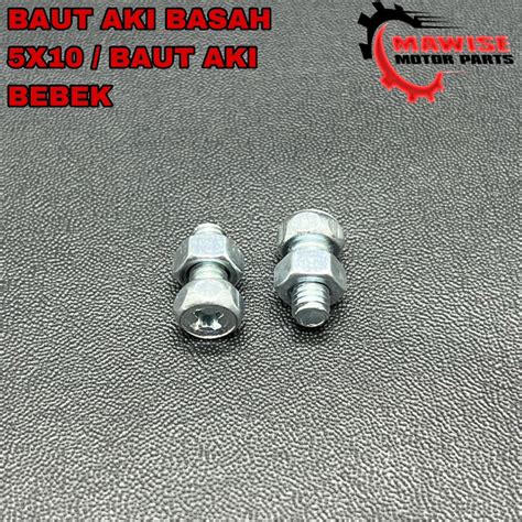 Jual Baut Aki Basah 5x10 Baut Aki Bebek Shopee Indonesia