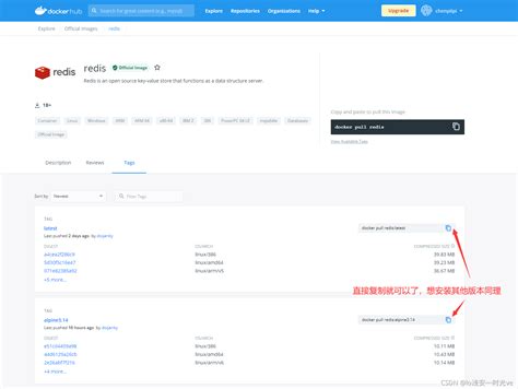 docker安装redis教程 redis alpine csdn博客