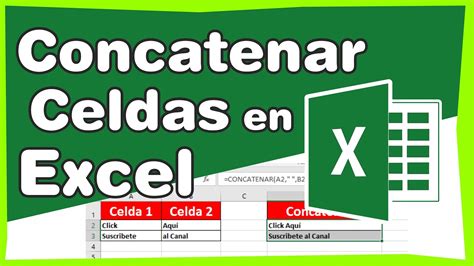Unir Celdas En Excel Youtube