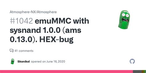 emummc with sysnand 1 0 0 ams 0 13 0 hex bug · issue 1042