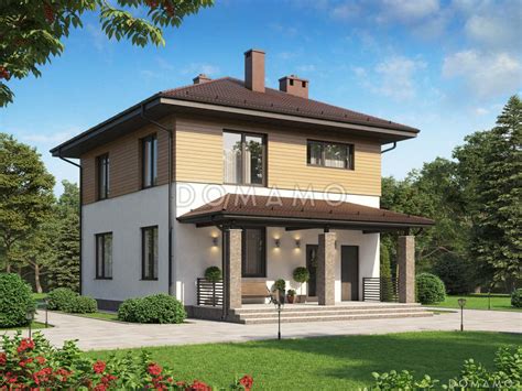 Проект двухэтажного дома из газобетона до 150 кв.м D2687 | Каталог ...