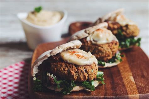 Baked Falafel Sliders With Hemp Tabbouleh And Maple Tahini Sauce