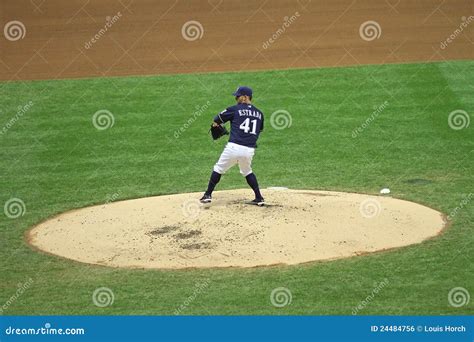 De Belangrijke Actie Van Het Honkbal Van De Liga Redactionele Foto Image Of Spel Nacht