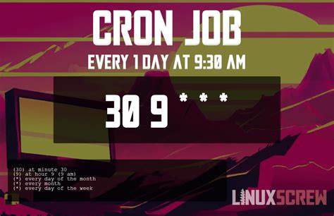 Cron Job Every 1 Day At 9 30 Am Crontab