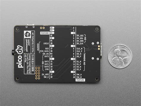 pimoroni pico dv demo base rp2040 dvi multimedia board [pim588] id