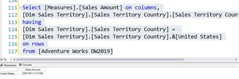 Mdx Using Mdxs Having Clause Michael Mitchell Posted On The Topic