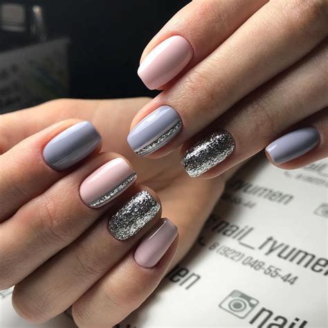 30 нежных аккуратных дизайнов маникюра для коротких ногтей с