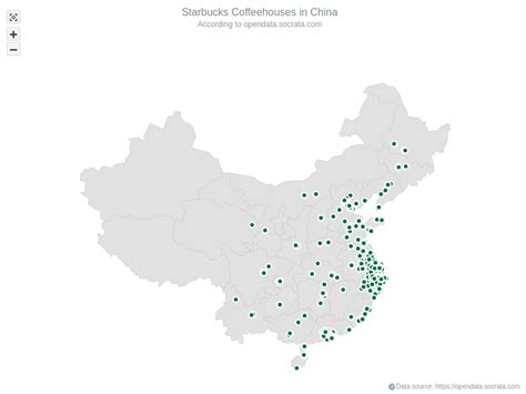 Starbucks In China Maps Point Maps Dot Maps Zh