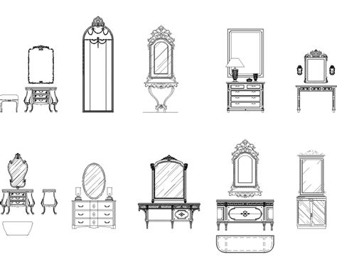 Mirror Autocad Drawing Cadblocks Hub For Industrial Design