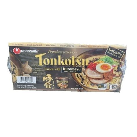 Nongshim Tonkotsu Ramen With Kuromayu Premium Noodle Soup 356 Ounce