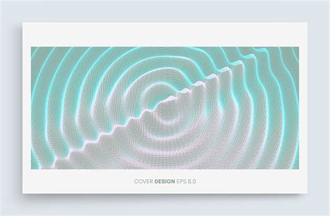 覆蓋廣告的設計範本具有波紋效果的3d 波浪形背景向量例證與微粒3d 網格表面向量圖形及更多心臟監測儀器圖片 心臟監測儀器 波狀的 顏色