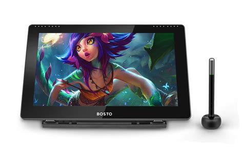 Графічний планшет Монітор-планшет Bosto BT16HD діагональ 15.6 дюйма з ...