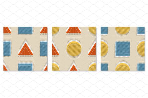 Set Of Minimalist Seamless Patterns Decorative Illustrations