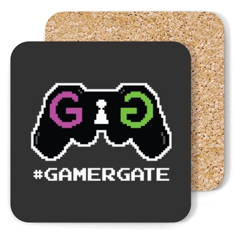 Gamergate 8 Bit Controller Logo Coasters Sold By Jasminedsosa Sku