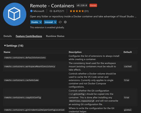 Documentation For Remote Container Extension Settings Issue Microsoft Vscode Remote