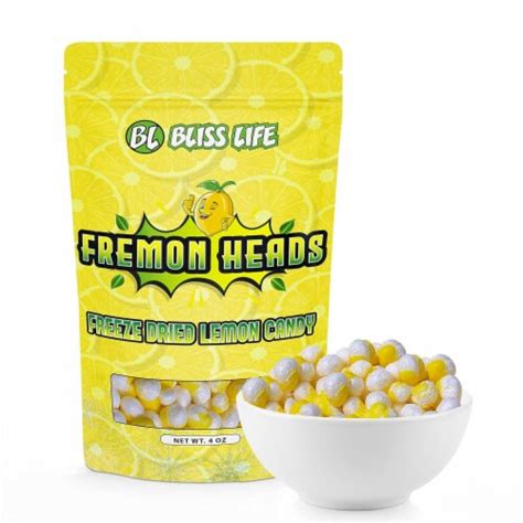 Bliss Life Fremon Heads Freeze Dried Lemon Candy Bag 4 Oz Ralphs