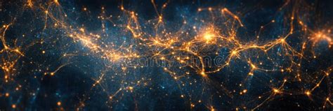 Cosmic Network Of Stars And Galaxies Illuminated By Bright Celestial Connections Generative Ai