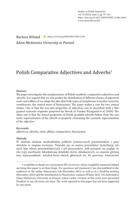 Pdf A Typology Of Stranded Phonologically Weak Elements