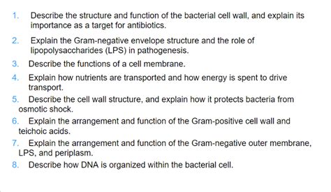 Solved Describe The Structure And Function Of The Chegg