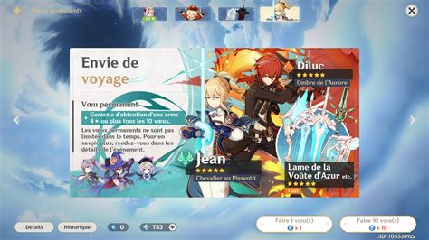 Personnages 5 étoiles Genshin Impact comment les obtenir Breakflip