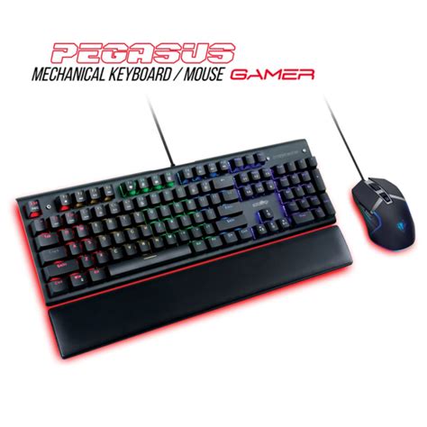 Tienda Flamante Keyboard Mouse Gamer Pegasus