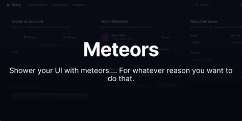 Meteors Ui Thing
