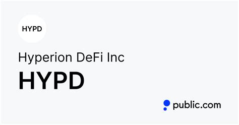 Hypd P E Ratio Current And Historical Analysis