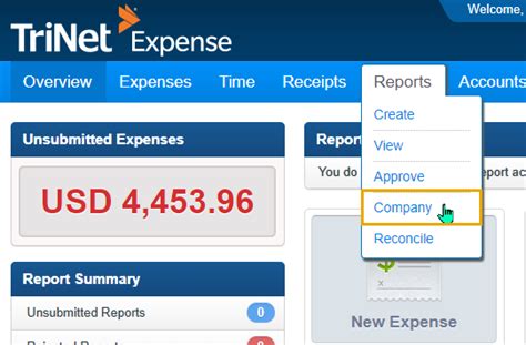 How To Export Reports And Process Reimbursements In Trinet Payroll