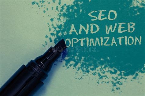 Conceptual Hand Writing Showing Seo And Web Optimization Business