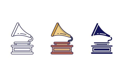 Premium Vector Gramophone Vector Icon