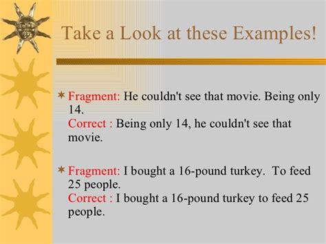 what does a fragment sentence mean gugllimited