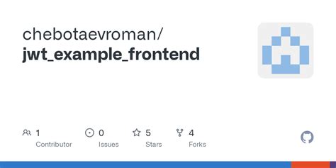 Github Chebotaevroman Jwt Example Frontend