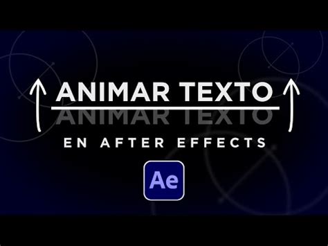 Animar TEXTO saliendo de una LÍNEA en After Effects YouTube