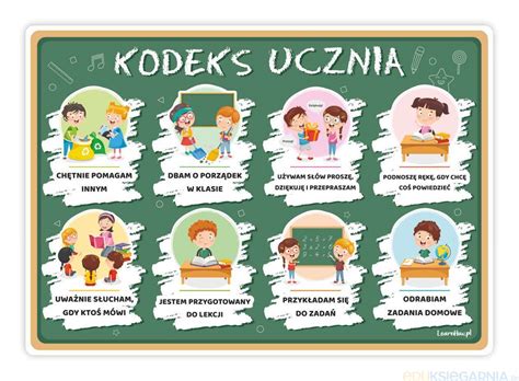 Kodeks Ucznia Plakat Edukacyjny A3 Eduksiegarniapl